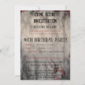 Crime Scene Investigation 40th Birthday Party Invitation | Zazzle