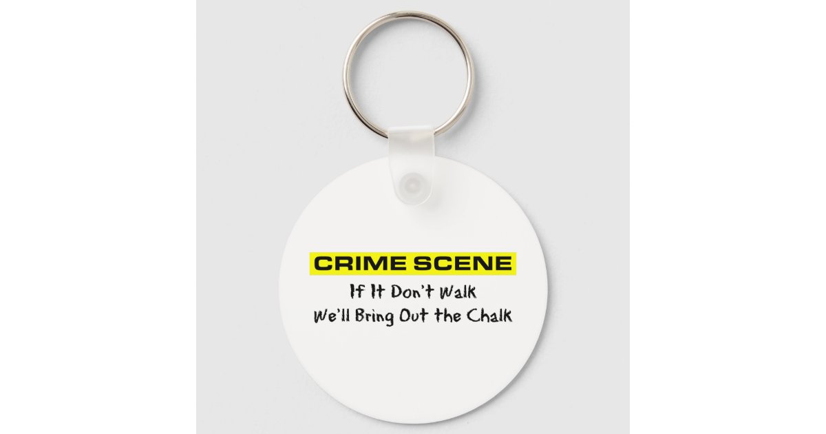 Crime Scene Investigator Keychain | Zazzle