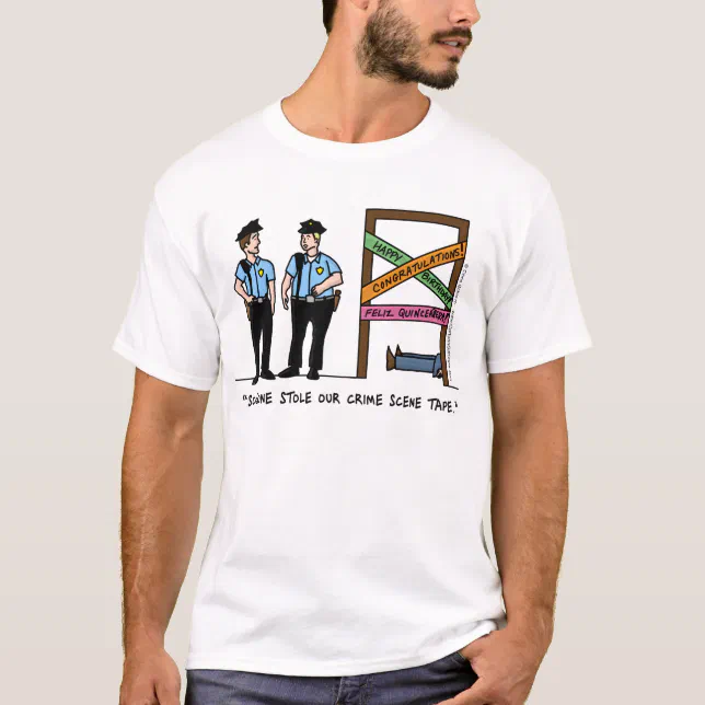 Crime Scene Men's Tshirt | Zazzle