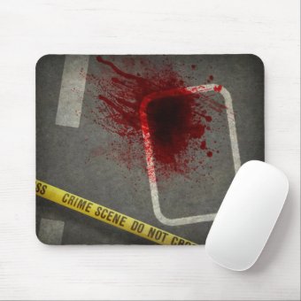 Crime Scene Mousepad | Zazzle