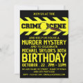 Crime Scene, Murder Mystery Birthday Party Invitation | Zazzle