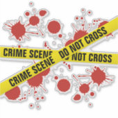 Crime Scene Sticker | Zazzle