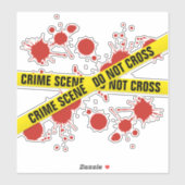 Crime Scene Sticker | Zazzle