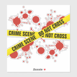 Crime Scene Sticker | Zazzle