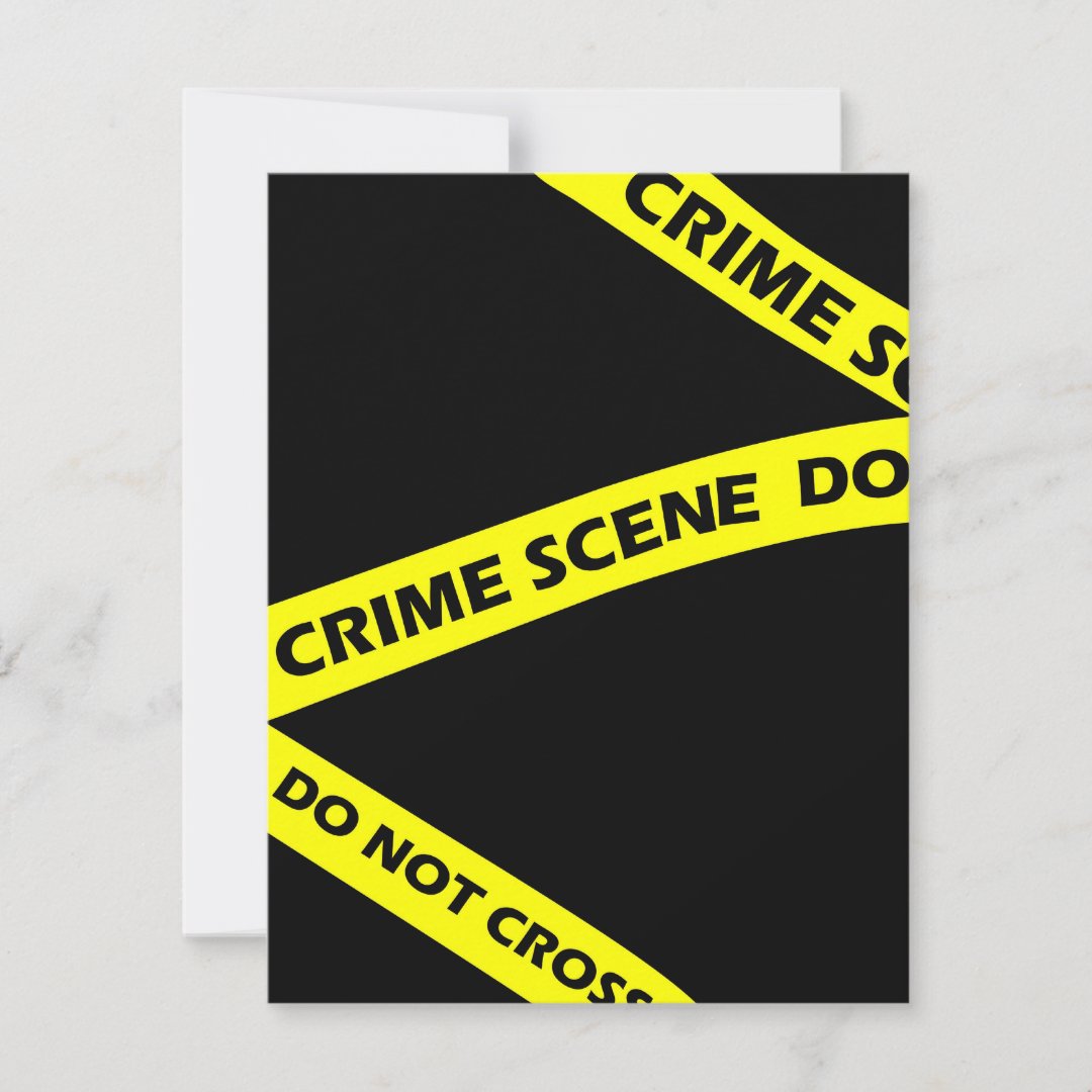 Crime Scene Tape Murder Mystery Party Invitation | Zazzle