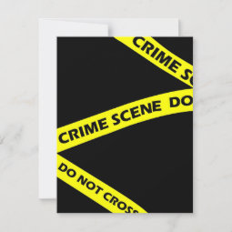 Crime Scene Tape Murder Mystery Party Invitation | Zazzle