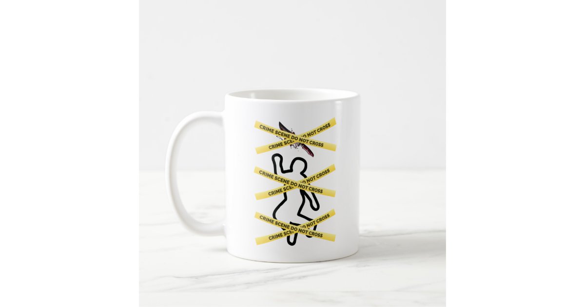 Crime Scene Victime Inspired Murder Mystery Victim Coffee Mug | Zazzle