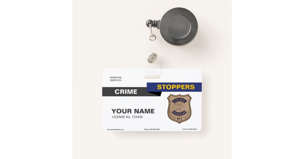 Crime Stoppers Badge | Zazzle