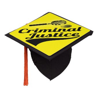 Criminal Justice Graduation Cap Topper | Zazzle