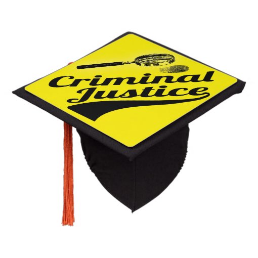 Criminal Justice Graduation Cap Topper | Zazzle