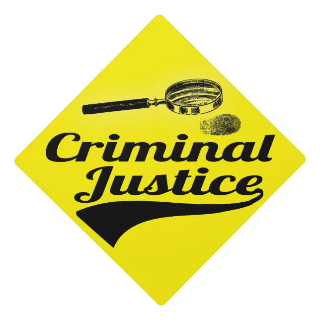 Criminal Justice Graduation Cap Topper | Zazzle