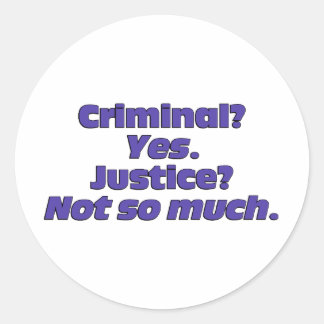 Criminal Justice Stickers | Zazzle