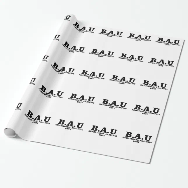 Criminal Minds Bau Behavioral Analysis Unit Shirts Wrapping Paper Zazzle