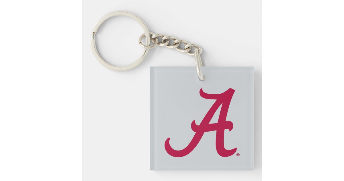 Crimson Alabama A Keychain | Zazzle