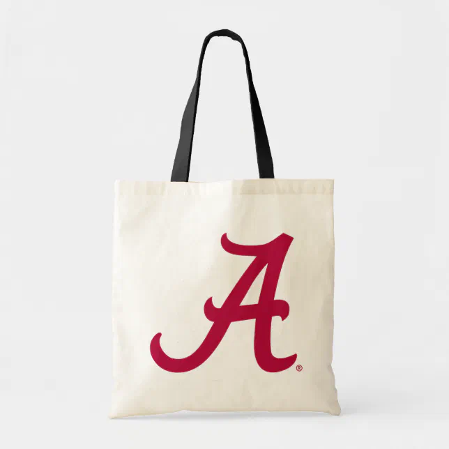 Crimson Alabama A Tote Bag | Zazzle