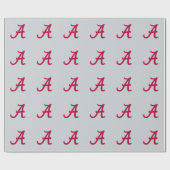 Crimson Alabama A Wrapping Paper | Zazzle