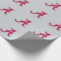 Crimson Alabama A Wrapping Paper | Zazzle