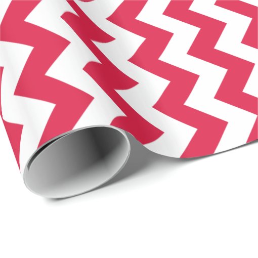 Crimson Chevron Wrapping Paper | Zazzle