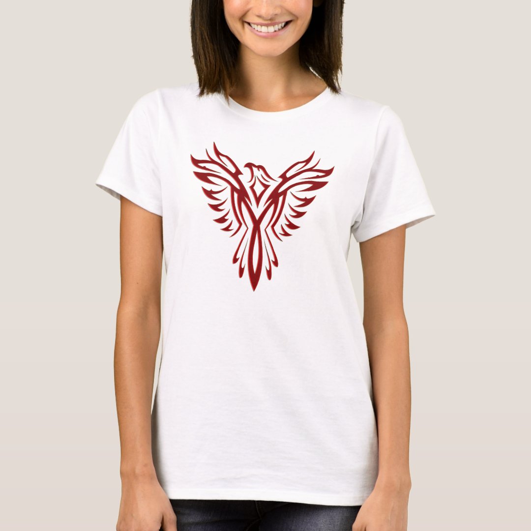 Crimson Phoenix Rising T Shirt Zazzle
