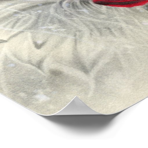 Crimson Red rose gothic girl mime POSTER | Zazzle