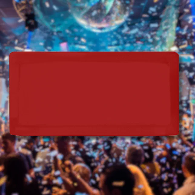 Crimson Red Solid Color | Classic | Elegant Banner | Zazzle