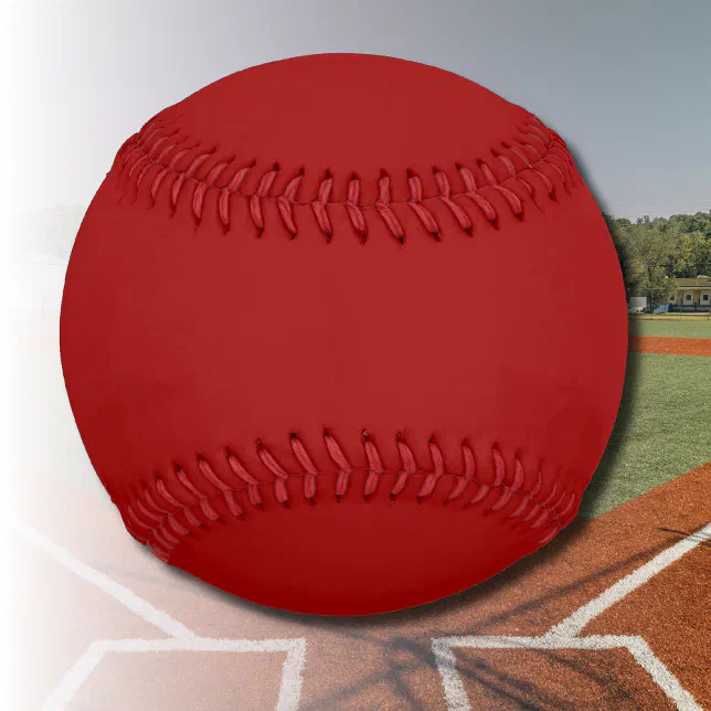 Crimson Red Solid Color | Classic | Elegant Baseball | Zazzle