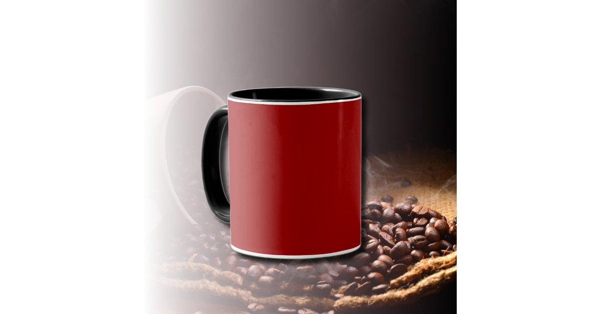 Crimson Red Solid Color | Classic | Elegant Mug | Zazzle