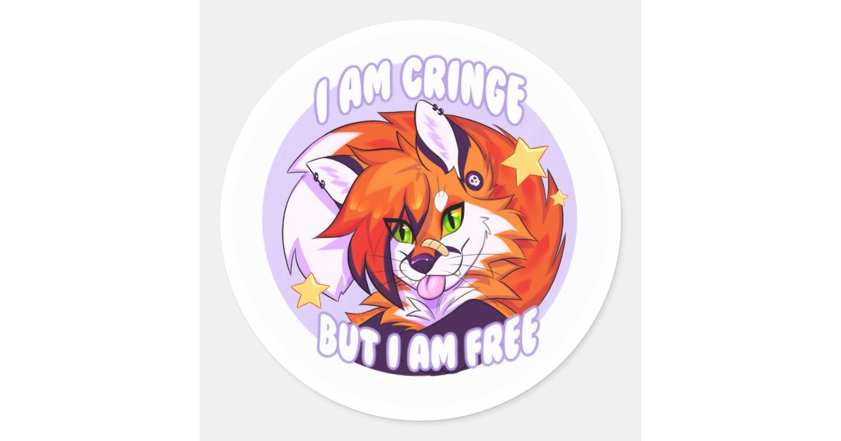 Cringe sticker | Zazzle