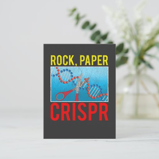 Crispr Funny Biology Student Science Biologist DNA Postcard | Zazzle