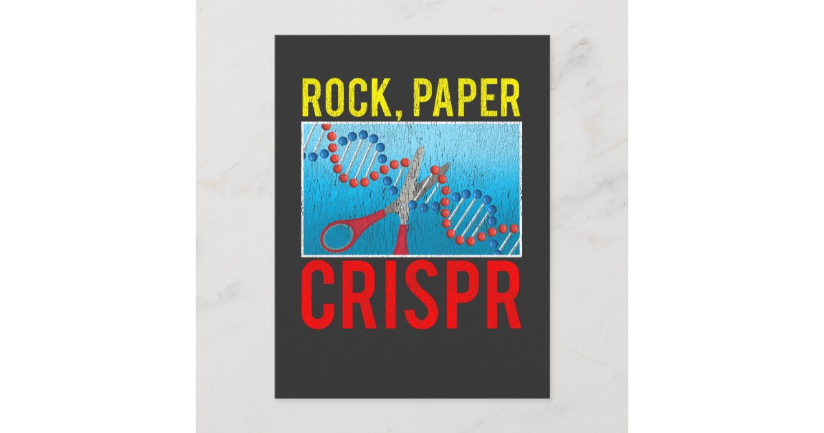 Crispr Funny Biology Student Science Biologist DNA Postcard | Zazzle