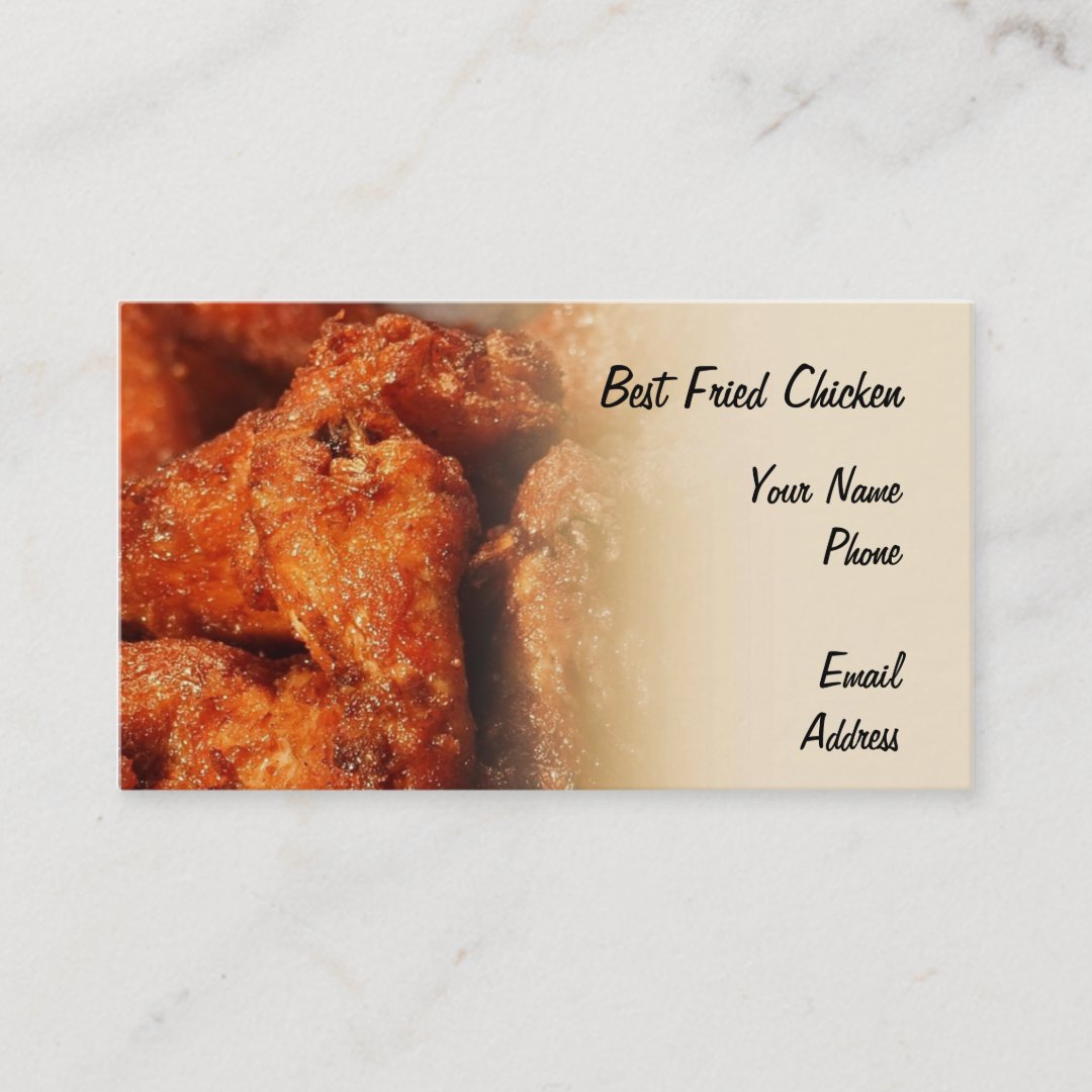 Crispy Fried Chicken Business Card | Zazzle