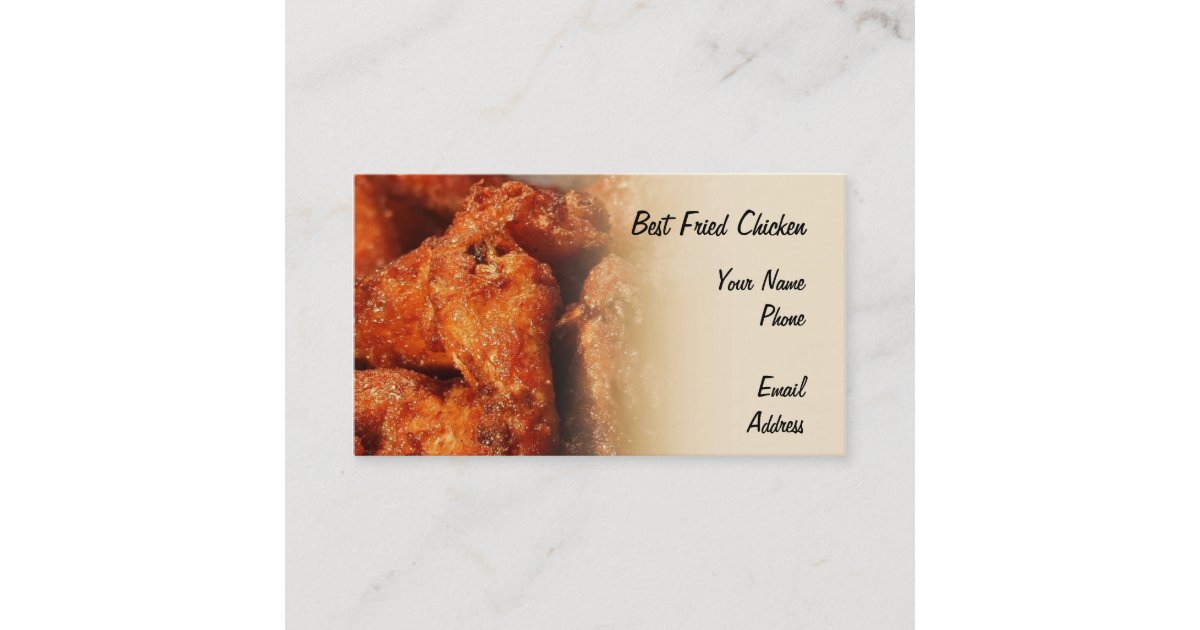 Crispy Fried Chicken Business Card | Zazzle