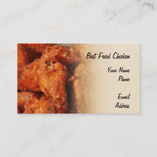 Crispy Fried Chicken Business Card | Zazzle