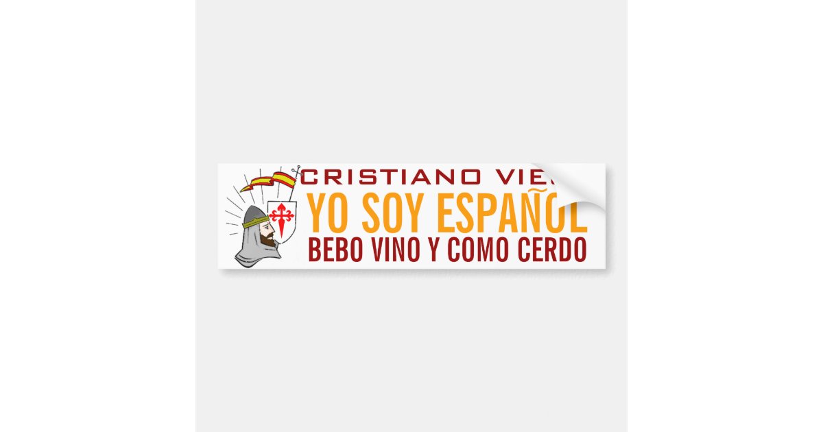 CRISTIANO VIEJO BUMPER STICKER | Zazzle
