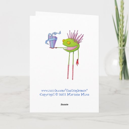 Critter Cedric French Christmas Card | Zazzle