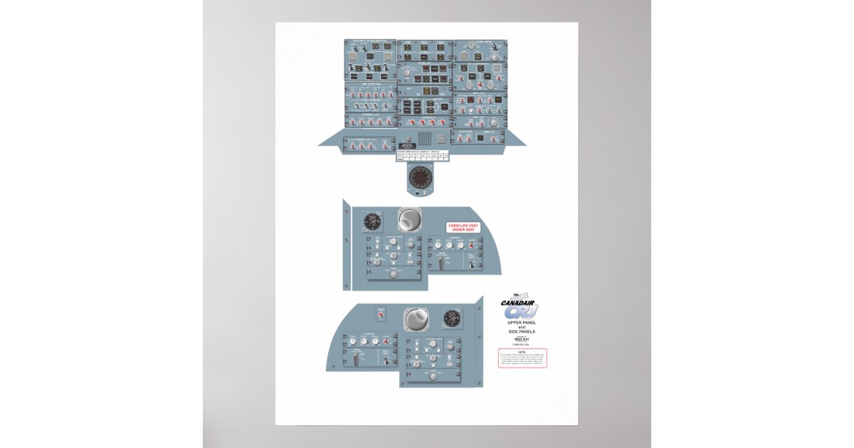 Crj Upper Panel Poster Zazzle