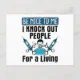 CRNA Knock Out People Nurse Anesthetist Postcard | Zazzle