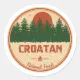 Croatan National Forest Classic Round Sticker | Zazzle