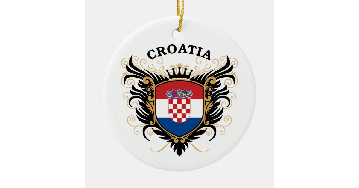 Croatia Ceramic Ornament | Zazzle