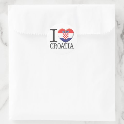 Croatia Classic Round Sticker | Zazzle