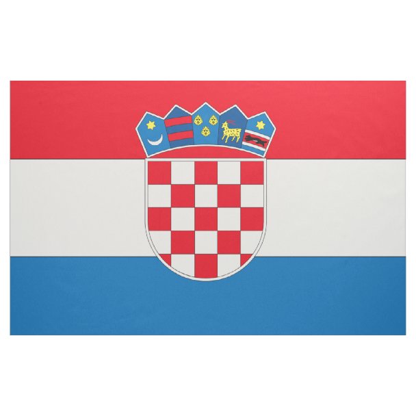 Croatian Flag Fabric | Zazzle