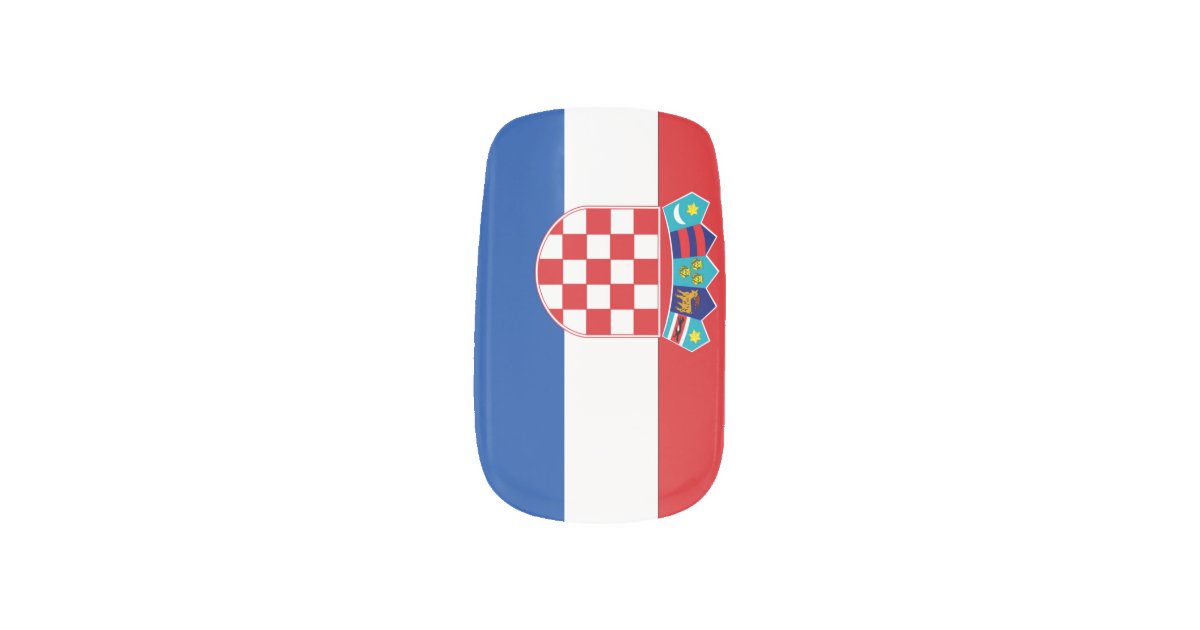 Croatia Flag Minx Nail Art | Zazzle