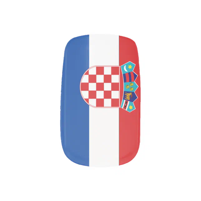 Croatia Flag Minx Nail Art | Zazzle