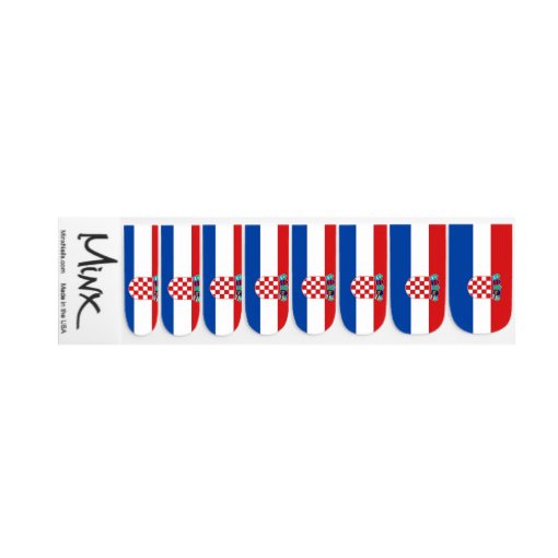 Croatia Flag Minx Nail Art | Zazzle