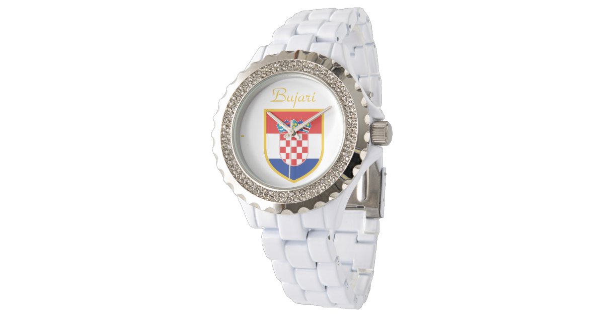 Croatia Flag Personalized Watch | Zazzle