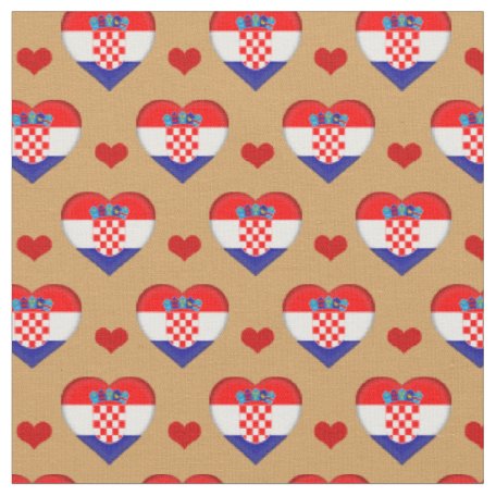 Croatian Flag Fabric | Zazzle