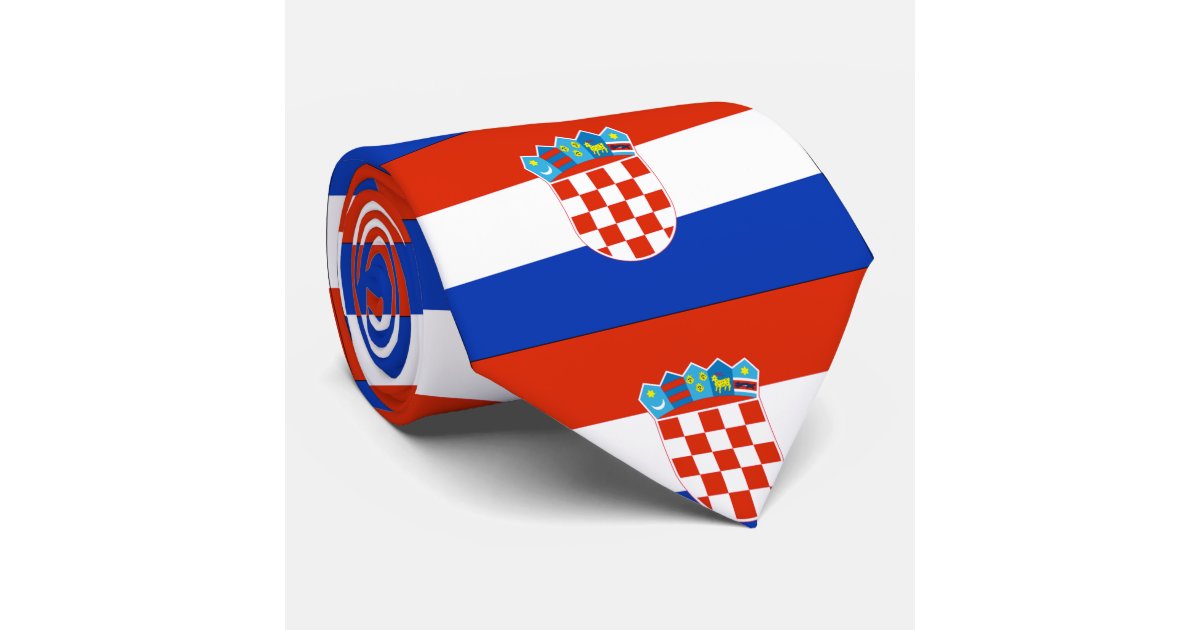 Croatia Flag Tie | Zazzle