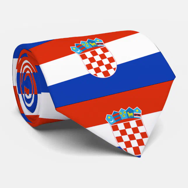 Croatia Flag Tie | Zazzle