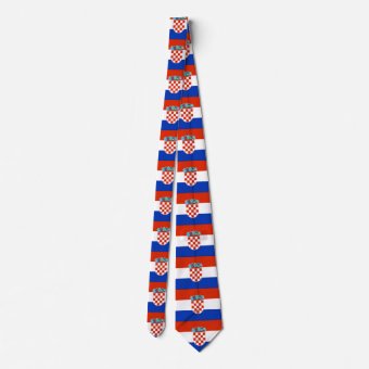Croatia Flag Tie | Zazzle