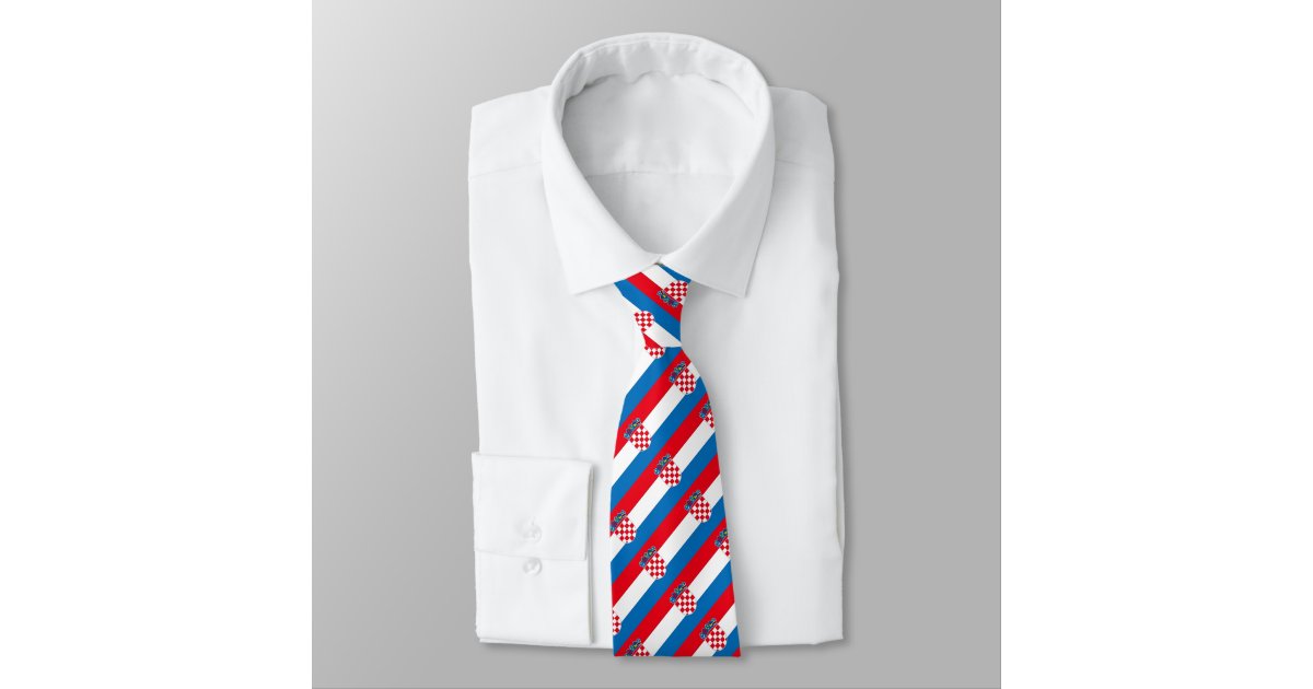 Croatia Flag Tie | Zazzle